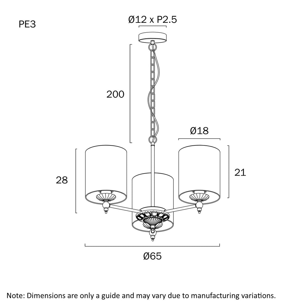 Argos 3 Light Pendant with Shades – Just Lights & Home Decor